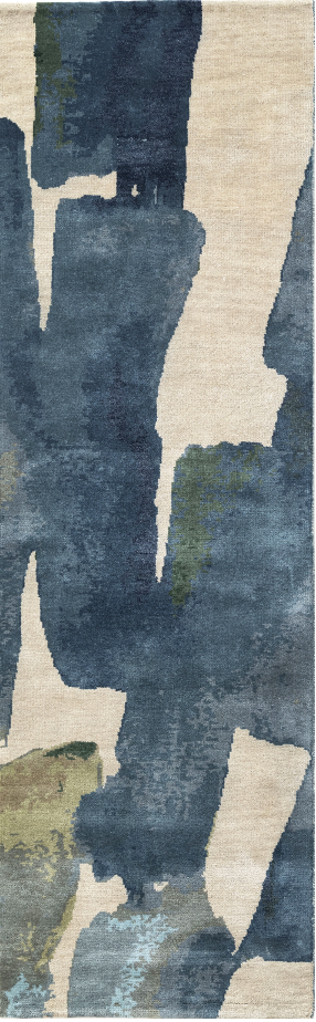 Hand Knotted/Maren Rug/Blue